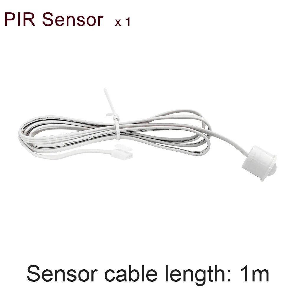 PIR-датчик движения, белый, 1pcs Sensor, кабель 1м
