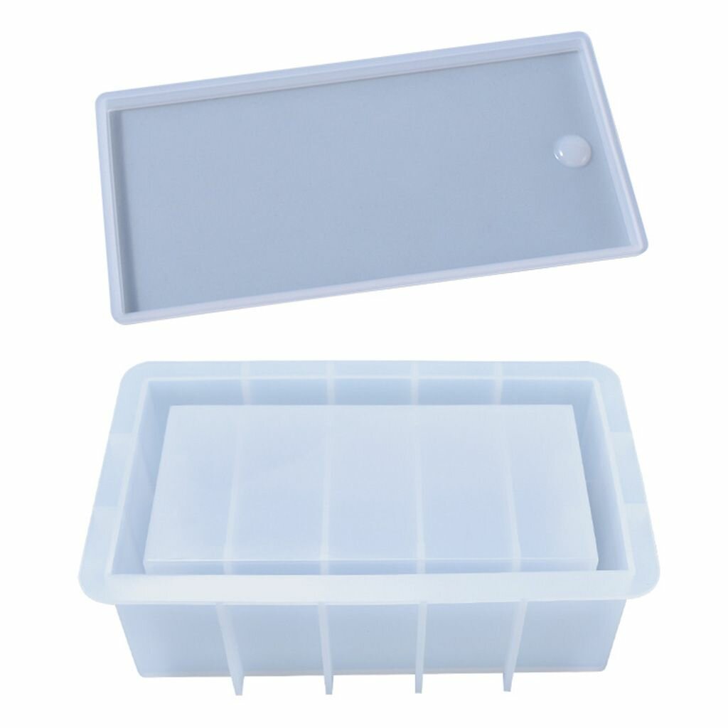 (1 комплект) Силиконовая форма для шкатулки хранения украшений в виде шахмат и карт