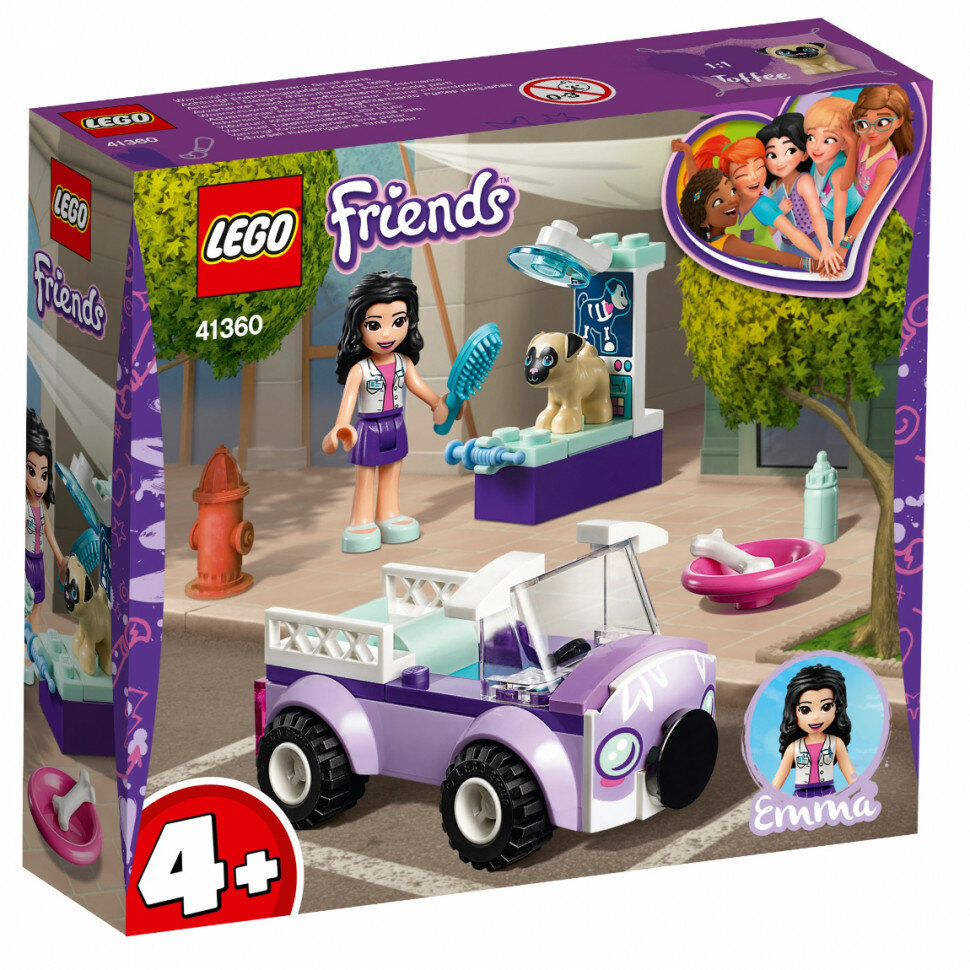 Конструктор LEGO Friends 41360 Передвижная ветклиника Эммы