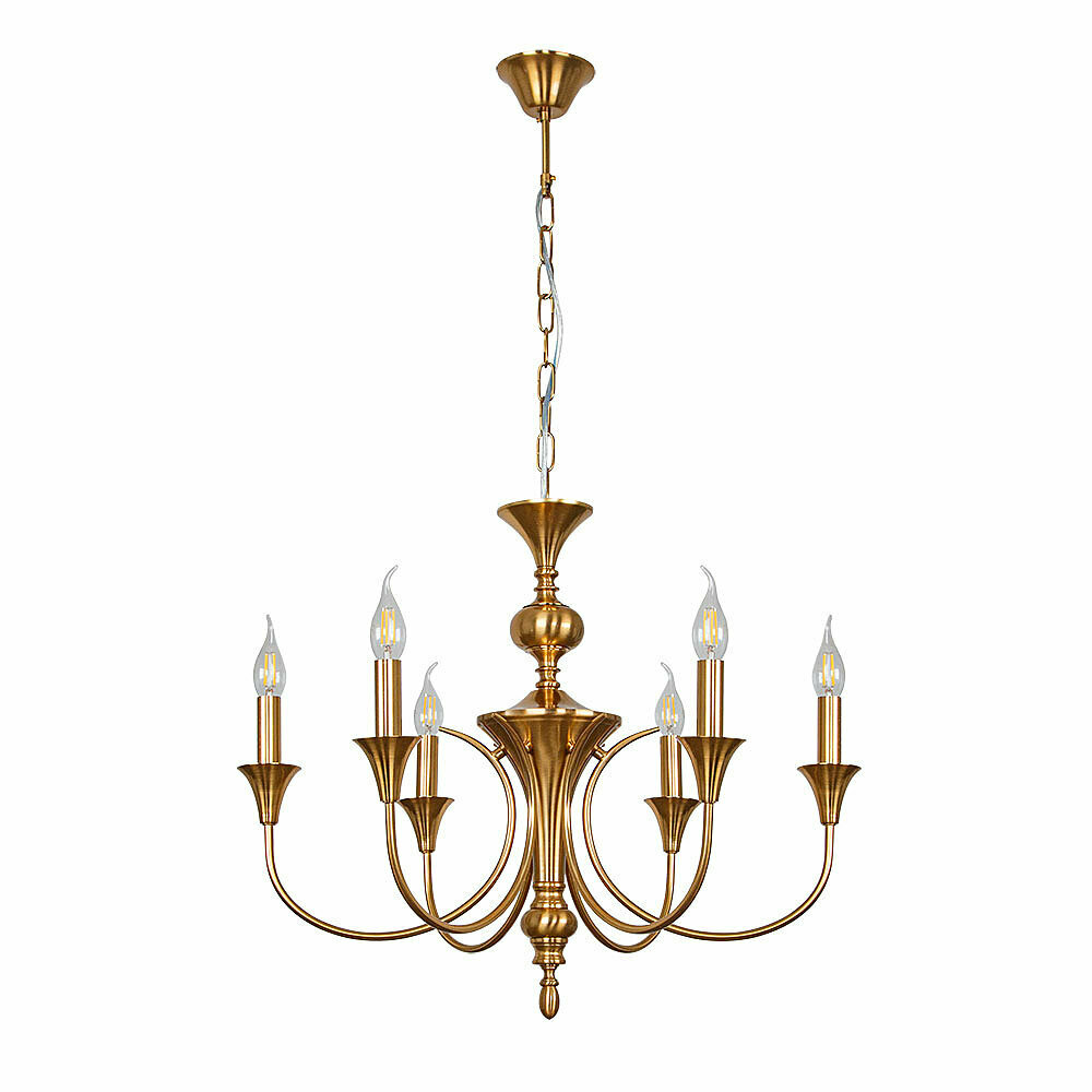 Подвесная люстра Arte Lamp Collinetta A4094LM-6PB, E14, кол-во ламп:6шт, Медь