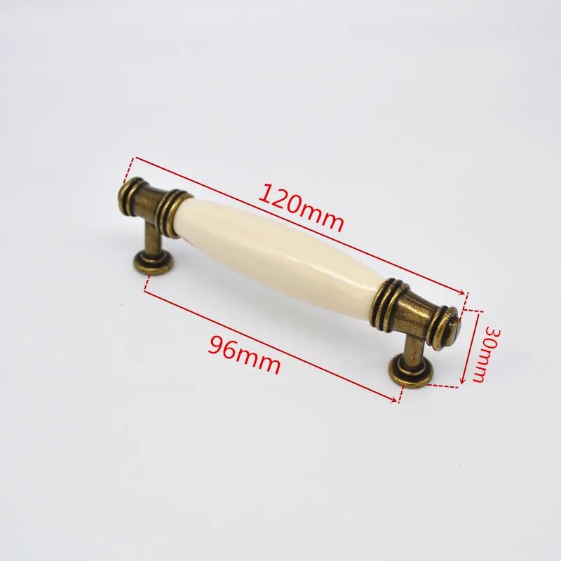 Антикварные керамические ручки для мебели 102-96mm