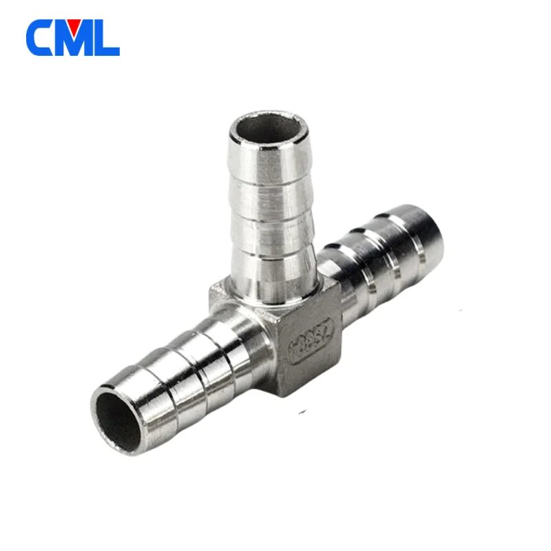 Фитинг для шланга из нержавеющей стали 304 6mm, T tee