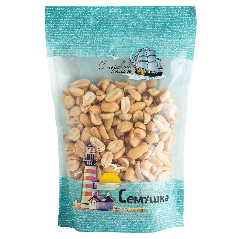 Арахис семушка жареный соленый 150г