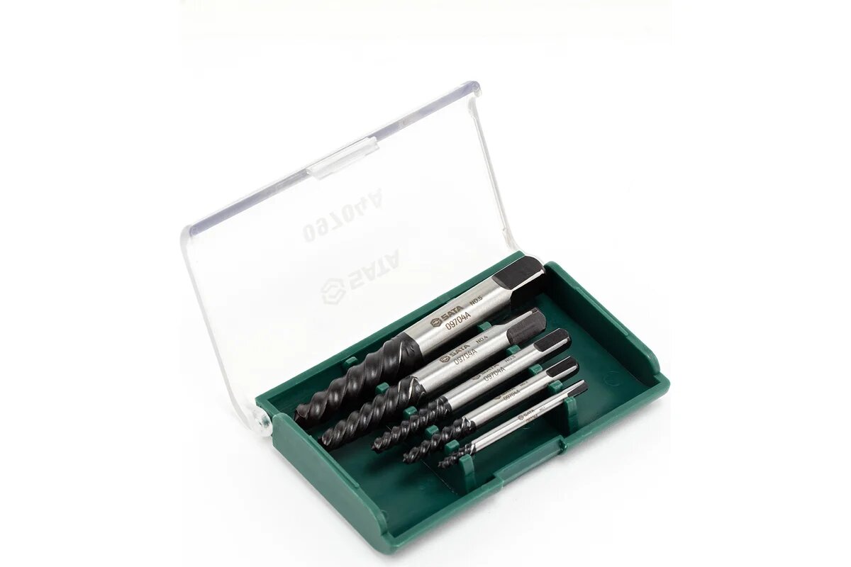 Sata набор экстракторов 5 предметов 09704 - инструмент для извлечения сломанных винтов