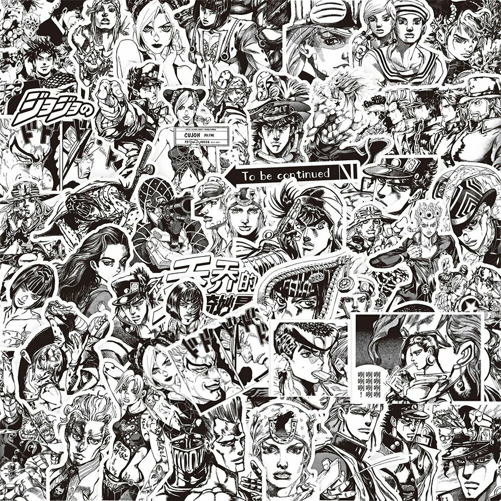 Набор наклеек JoJo Bizarre Adventure 77PCS