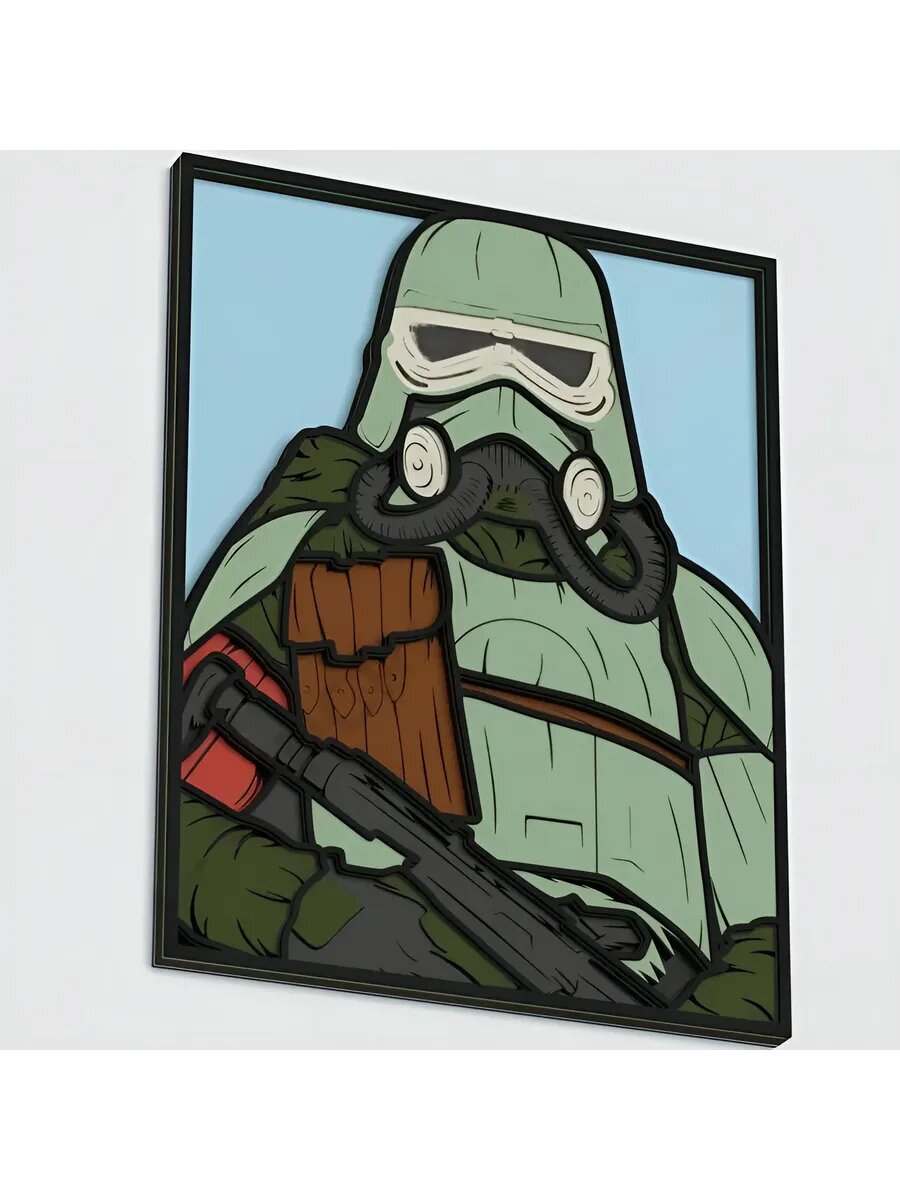 3D Картина по номерам из дерева Мадтрупер, 23x30 см