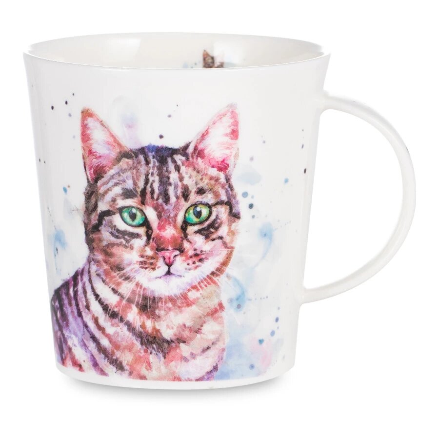 Кружка Dunoon Серый кот Ломонд 320 мл, фарфор костяной