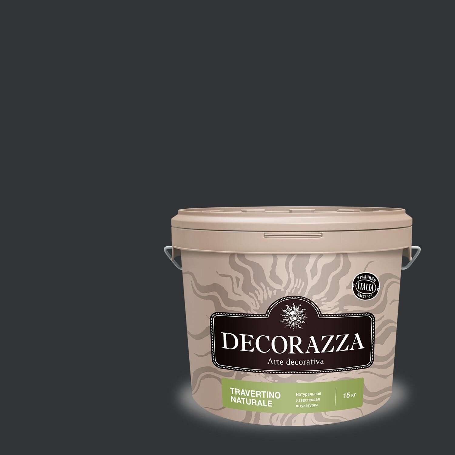 Декоративная известковая штукатурка с эффектом камня Decorazza Travertino Naturale (15кг) TRN 10-17