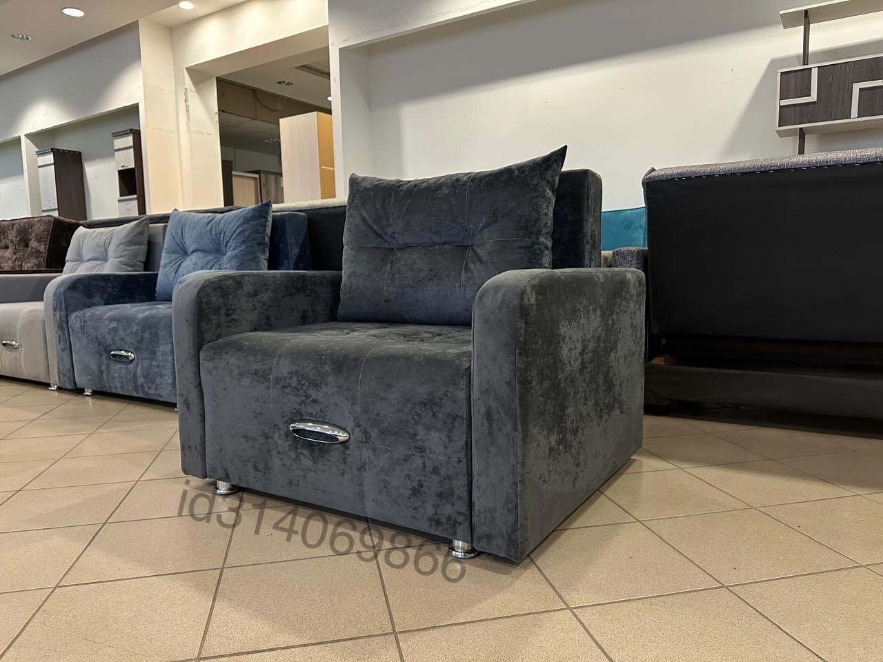 Кресло-кровать Малютка раскладное кресло темно-серый