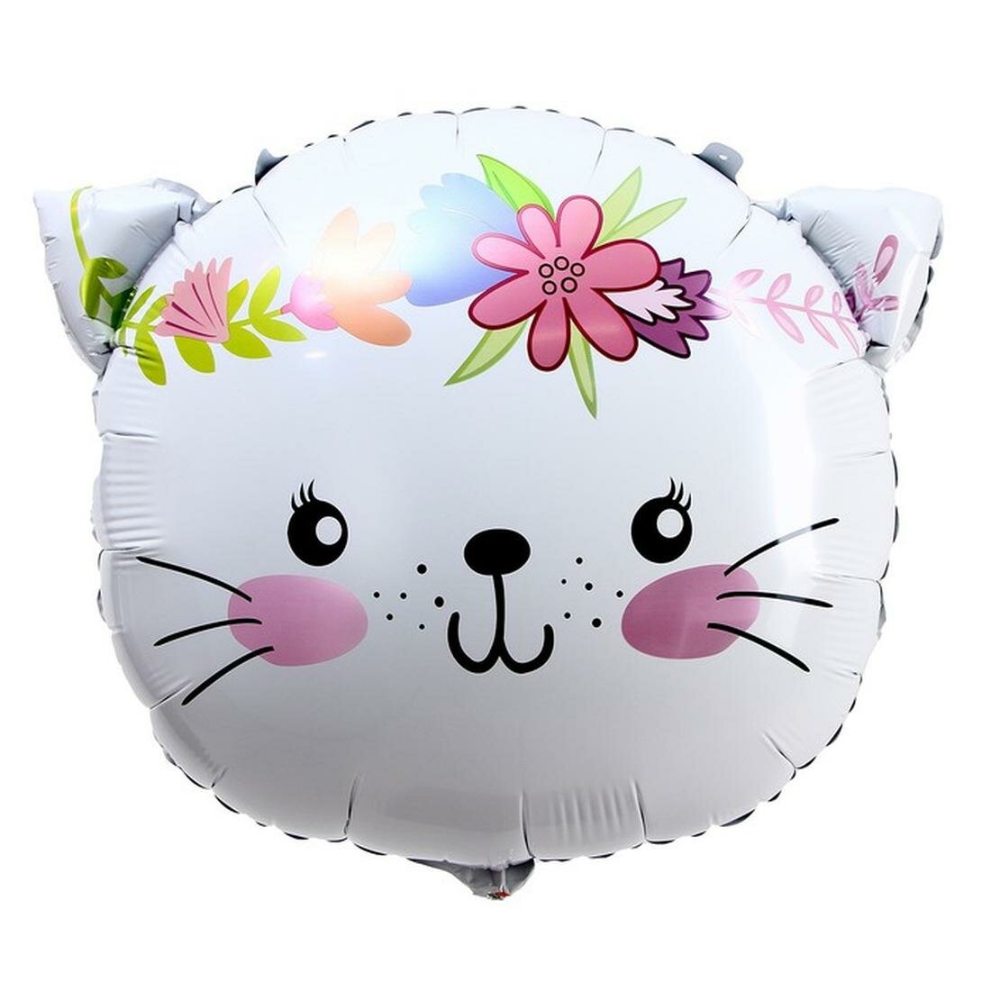 Воздушный шар Страна Карнавалия "Милая кошечка", фольгированный, размер 22"