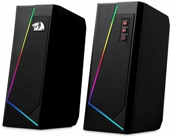 Акустическая система 2.0 REDRAGON (77878) Anvil, с подсветкой, черный — фото 1