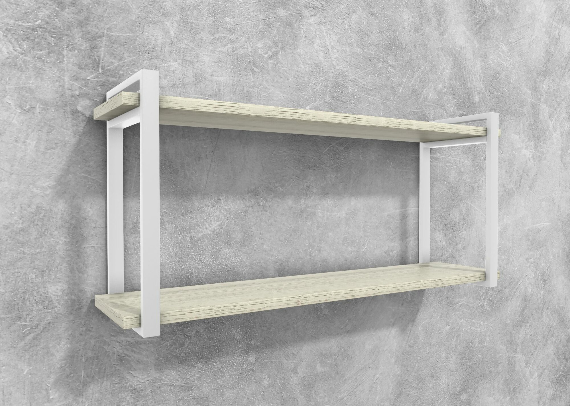 Полка Айсберг Лофт 120 Белый/дуб крафт белый