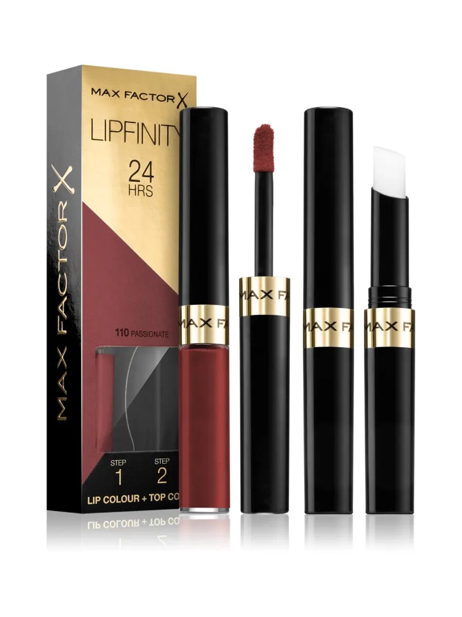 Стойкая помада и увлажняющий блеск Lipfinity Lip Colour тон 110