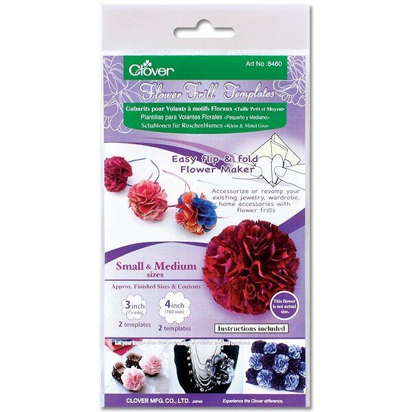 Шаблон для изготовления маленьких и средних объемных цветов 8460