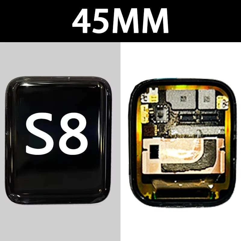 OLED-дисплей для Apple Watch Series 1, 2, 3, 4, 5, 6, SE, 7, сенсорный экран, дигитайзер, комплект для замены iWatch, 38/42/40/44/41/45 мм Series-8-45mm