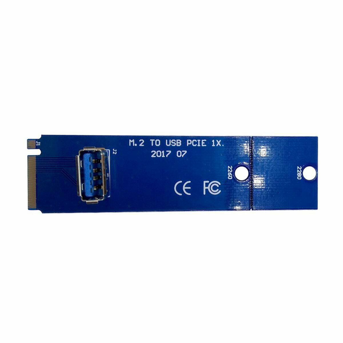 Адаптер M.2 - USB 3.0 NGFF M2 - USB 3.0 Female Converter Transfer Card для майнинга PCIe X16 Riser Card Компьютерные акс