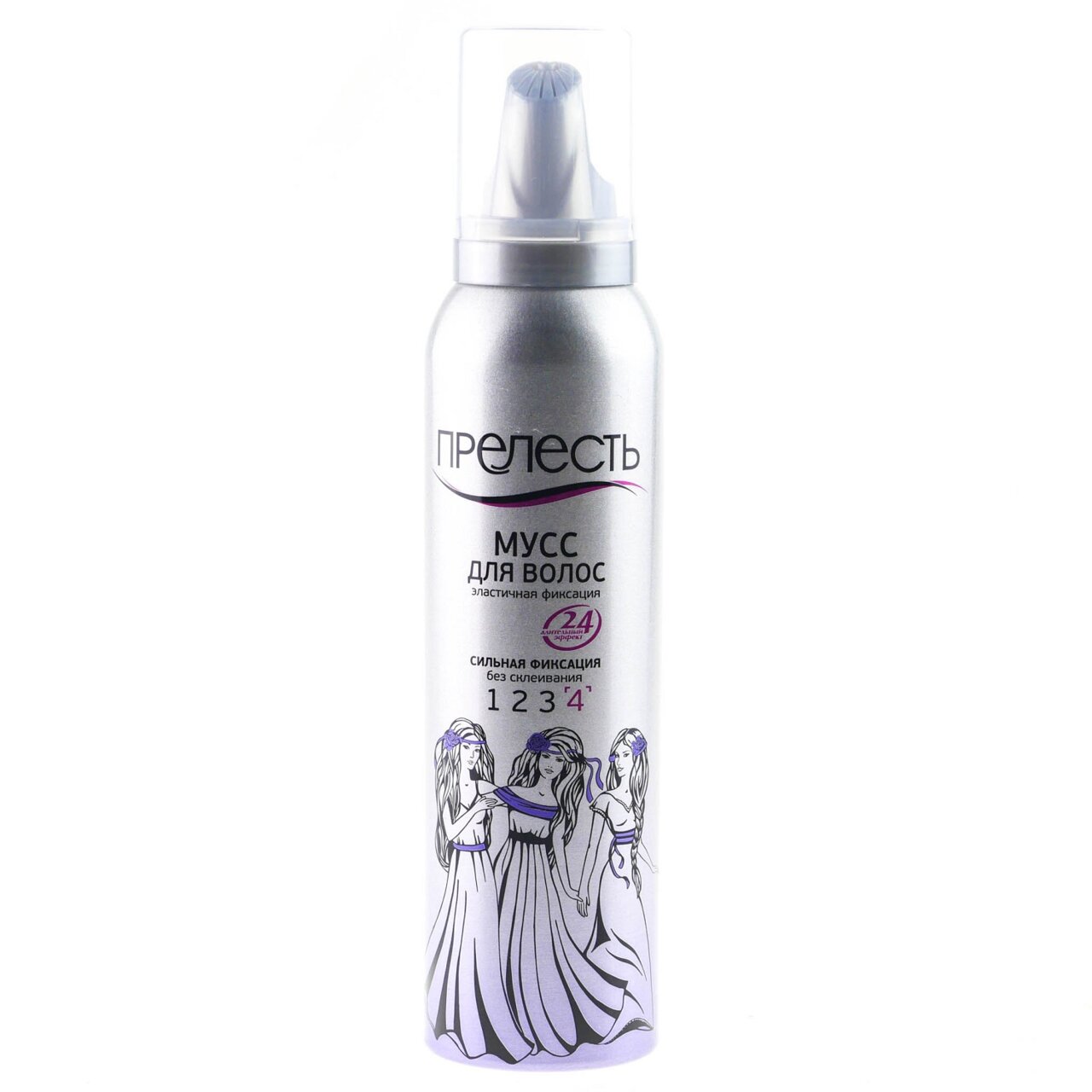 Прелесть Мусс для волос сильная фиксация 160 мл для объема и укладки прически