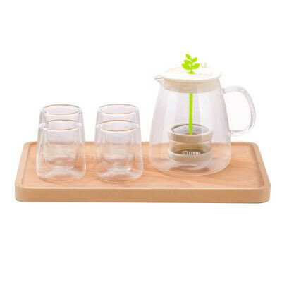 Чайный набор MIjia"GCT-001", стекло, кварцевый материал, 4 чашки, 1 заварник