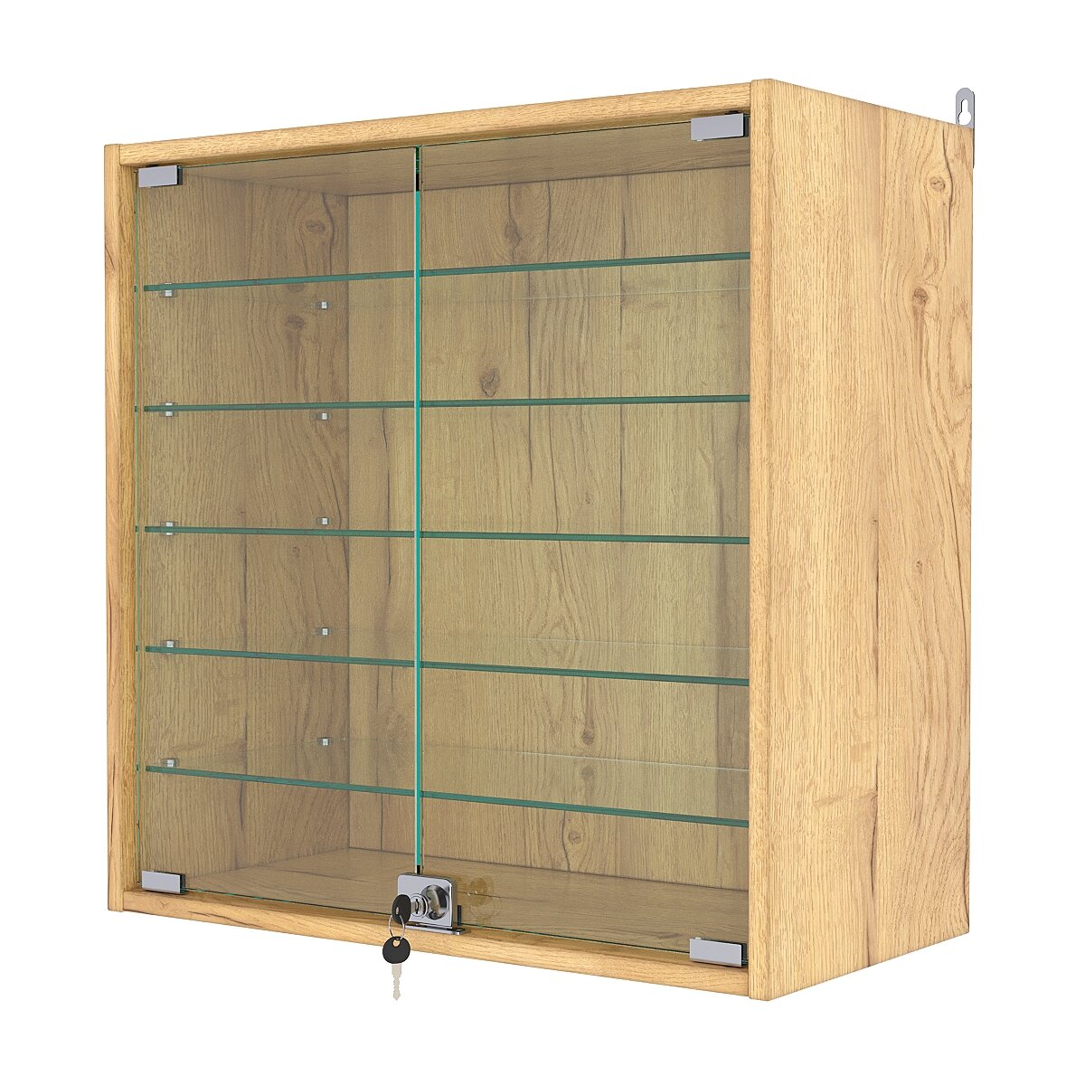 Витрина настенная №1-5АГ, Дуб Золотистый. Производитель товара - компания Westcom.