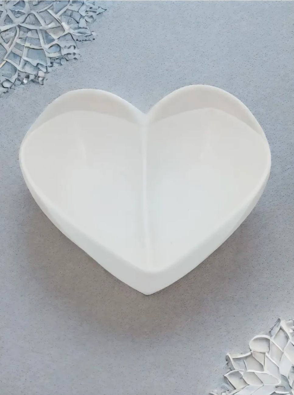 Фарфоровая менажница в форме сердца, 27х21х6,5 см