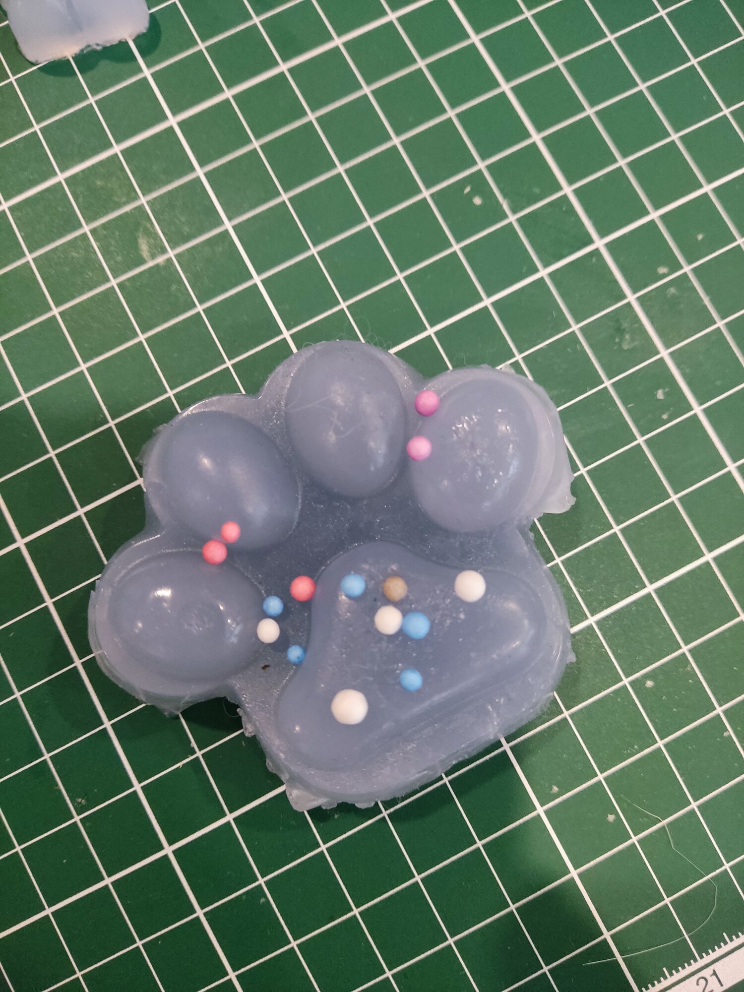 Сквиш лапка / Игрушка антистресс / Кошачья лапа супер липкая