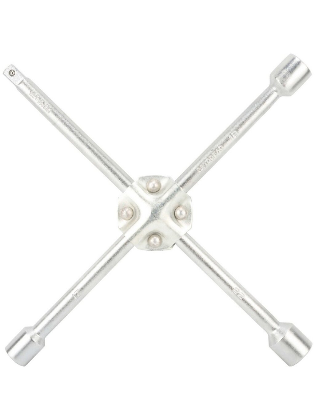 Ключ баллонный крестовой (17, 19, 22 1/2") "АвтоDело" (L=400 мм, усиленный)