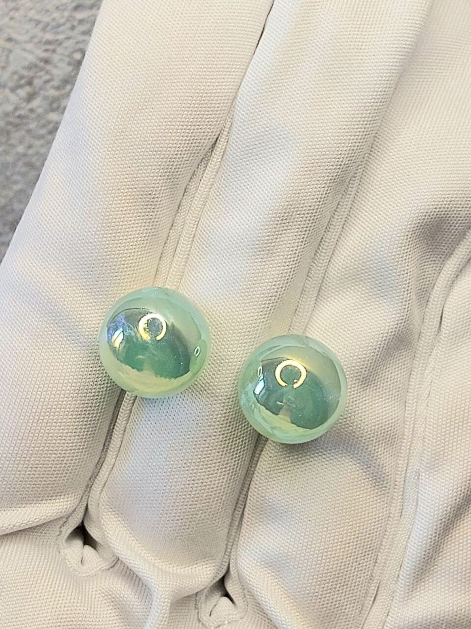 Серьги пусеты, жемчуг имитация