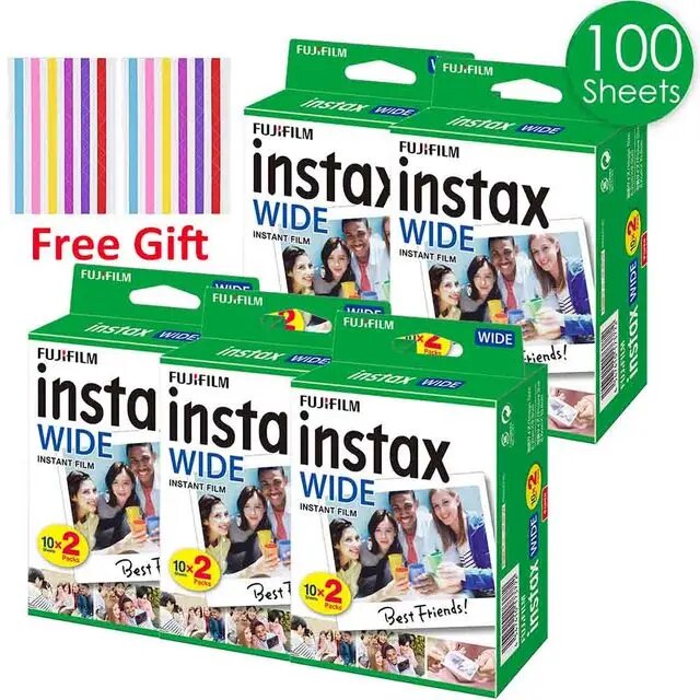 Fujifilm Instax WIDE пленка 10-200 листов 100 Sheet