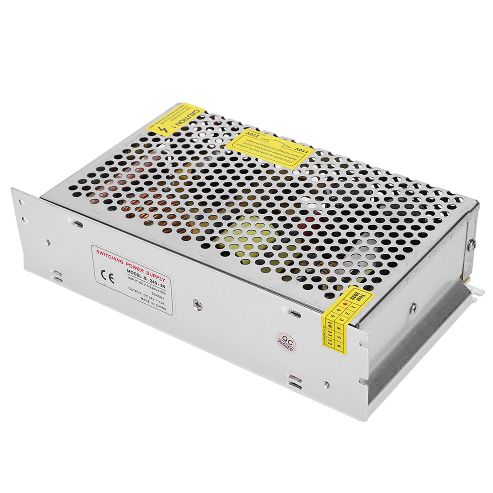 Адаптер питания/драйвер для светодиодной ленты постоянного тока 24 В (S-240-24 (24 В 10 А 240 Вт) AC110/220 В ±15%)