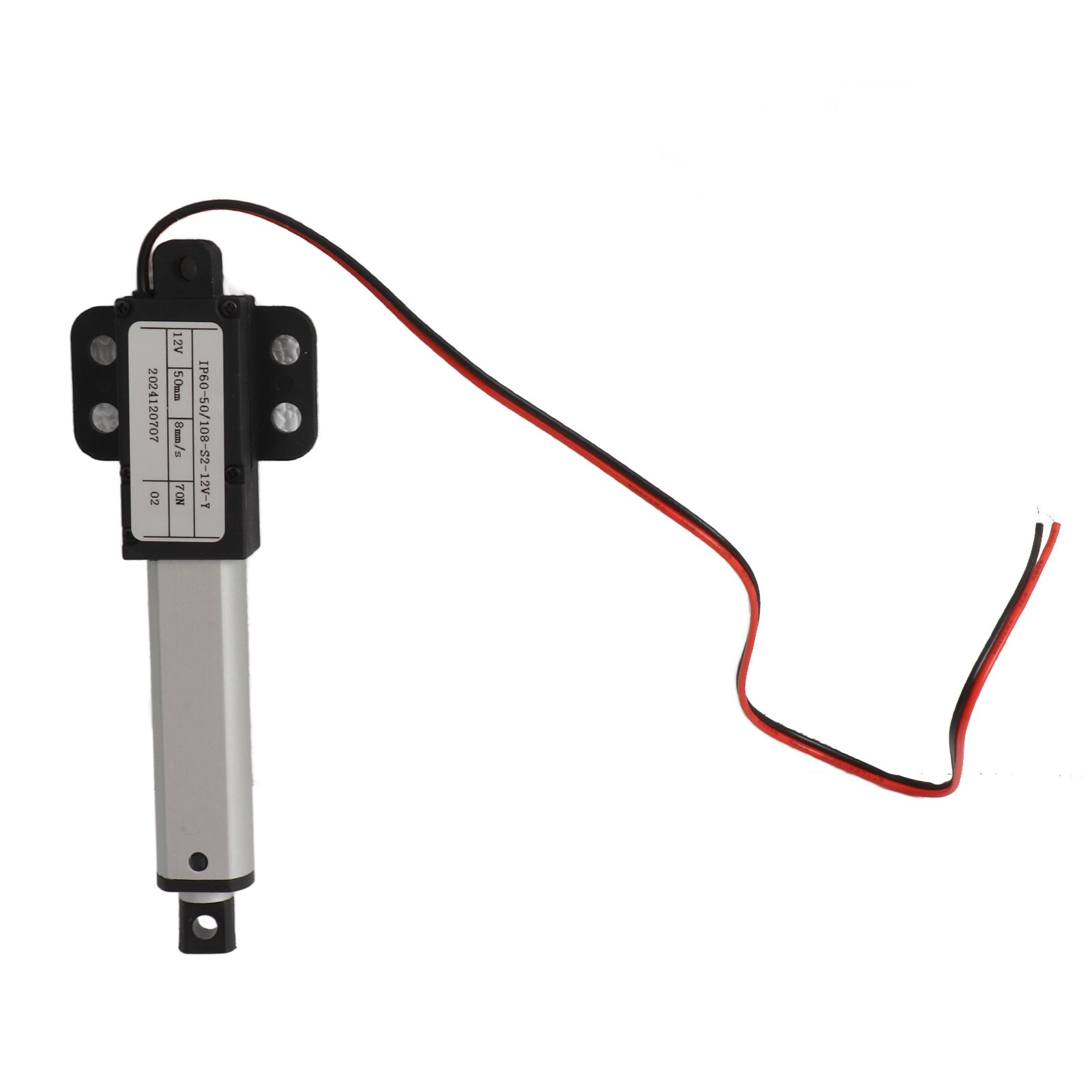 Мини-линейный актуатор 50 мм, 12V, 8 мм/с, 70N