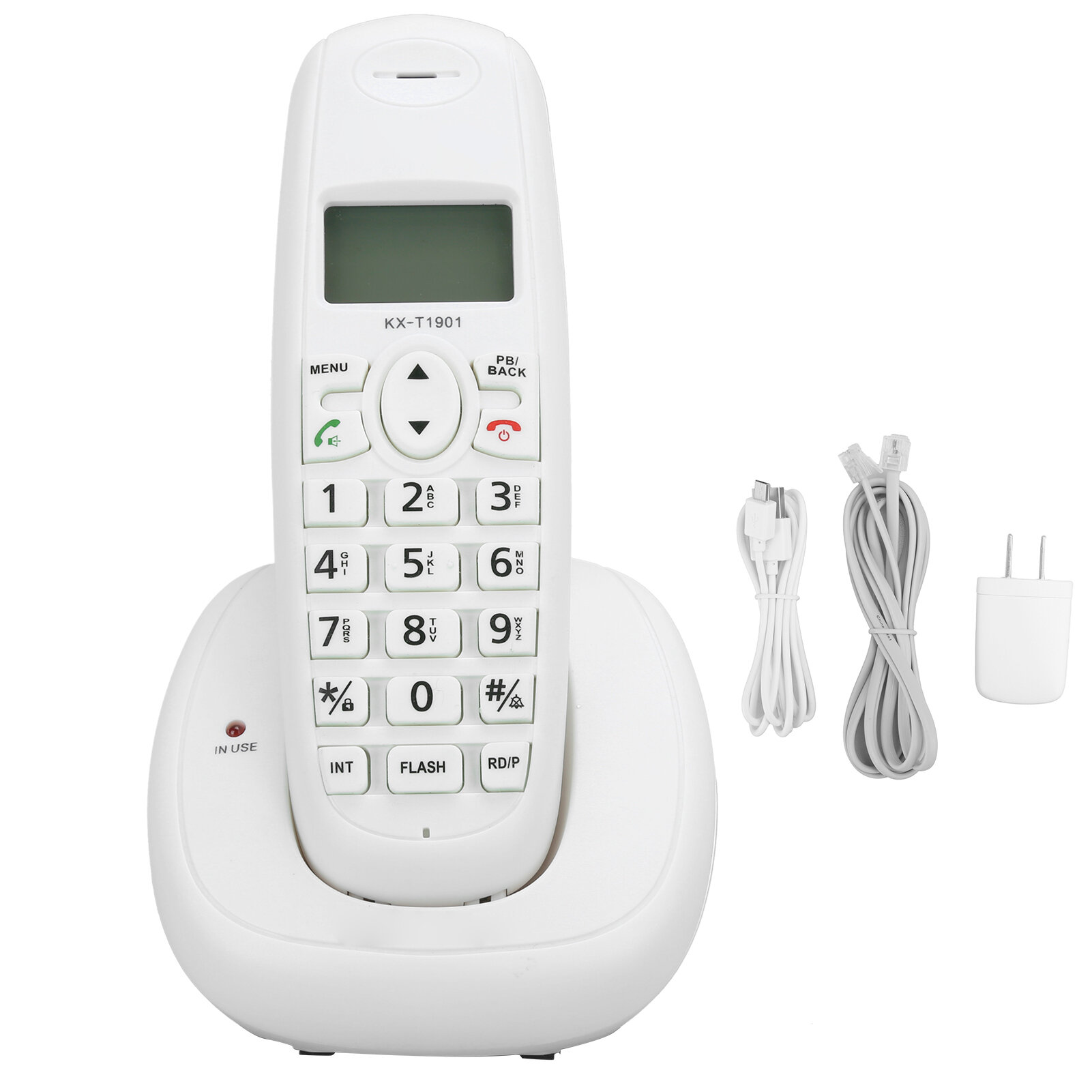 KXT1901 Настольный телефон Домашний стационарный телефон FSK DTMF Caller ID Стационарный телефон США 100240v