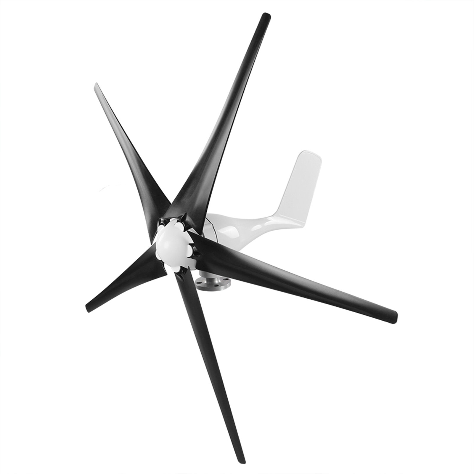 Генератор ветряных турбин мощностью 400 Вт, 5 лопастей, высокоэффективный источник питания для лодок, передвижных домов, черный, 24 В