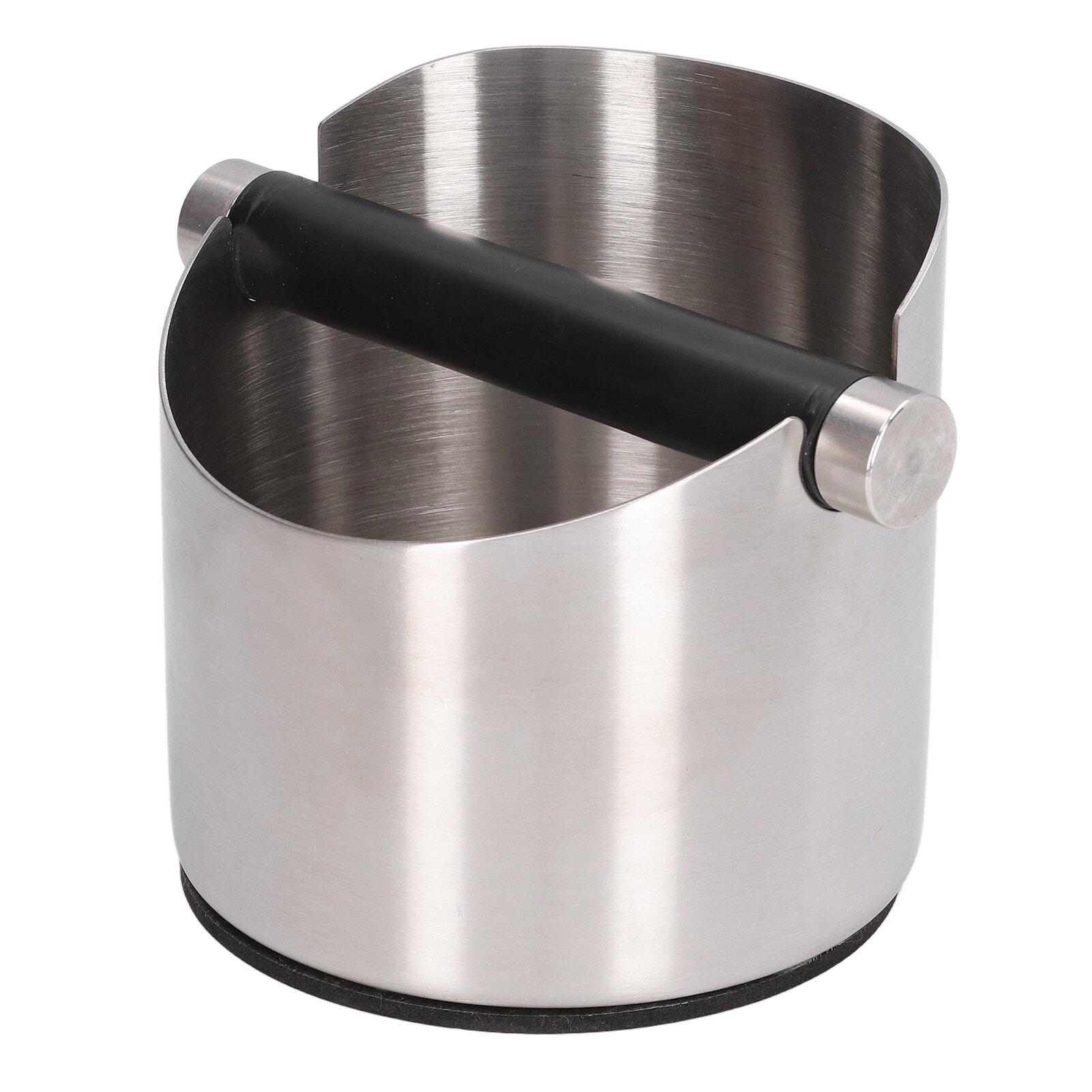 Кофейная урна для помола из нержавеющей стали и резины Coffee Grounds Bucket для дома, ресторанов, баров, нержавеющая сталь, маленький размер (FC‑04‑1)