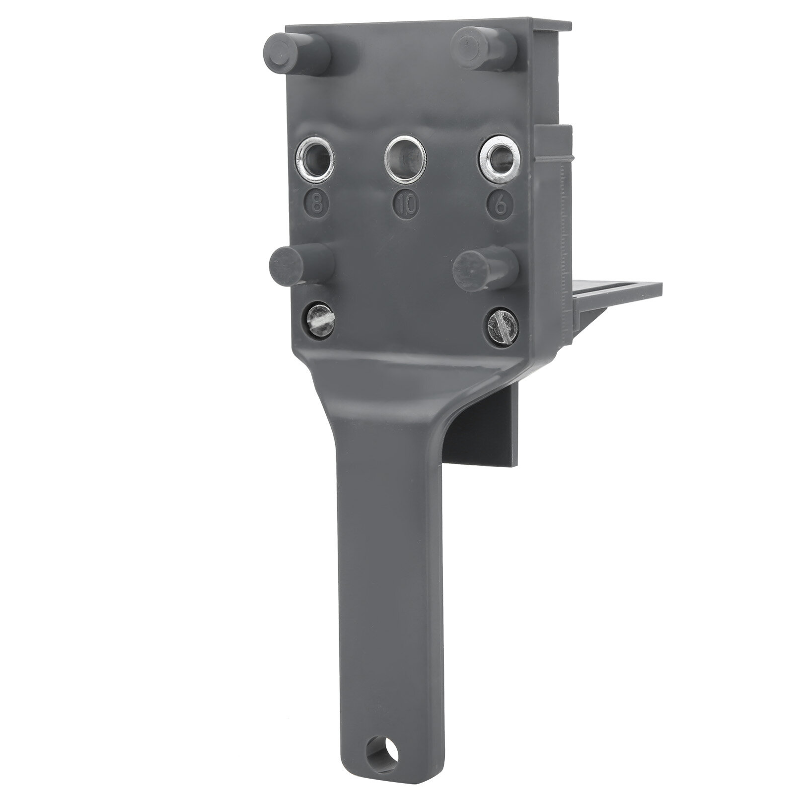 Инструмент для сверления отверстий под дерево, локатор для сверления отверстий под дюбели, направляющая для ручных инструментов, серый цвет.