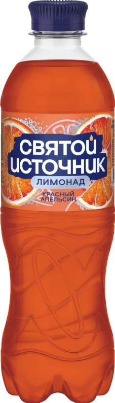 Святой Источник 0,5л.*12шт. Газ Красный Апельсин Святой Источник Лимонад Россия