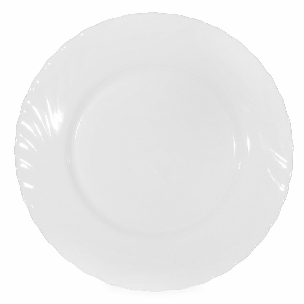 Тарелка обеденная, стекло, 24.5 см, круглая, Trianon, Luminarc, 61259/E9579/H3665/N5015