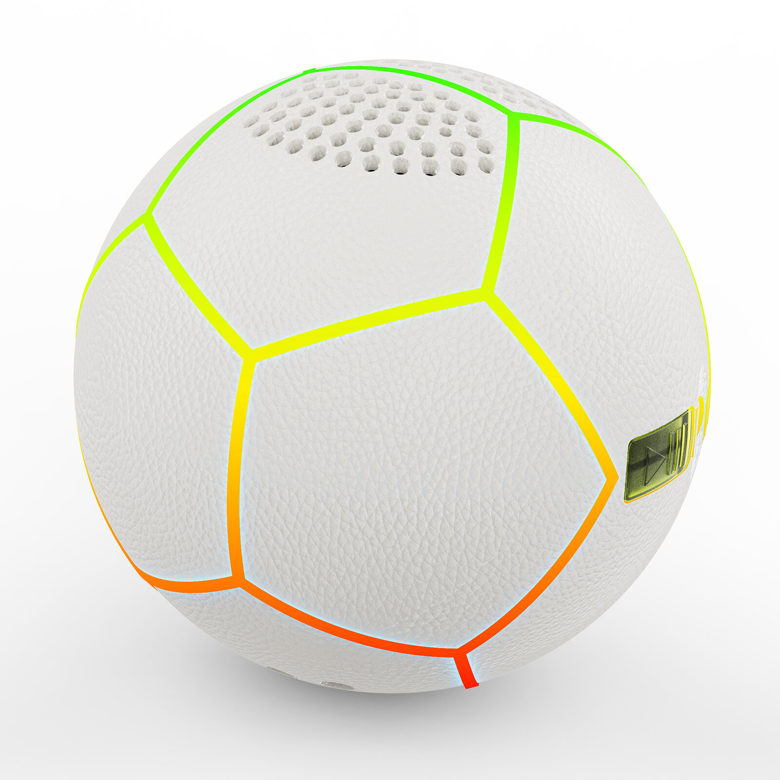 Bluetooth Speaker Football Белый 7x7 cm с встроенным динамиком, Bluetooth, Type-C, 500mAh, 1 шт.
