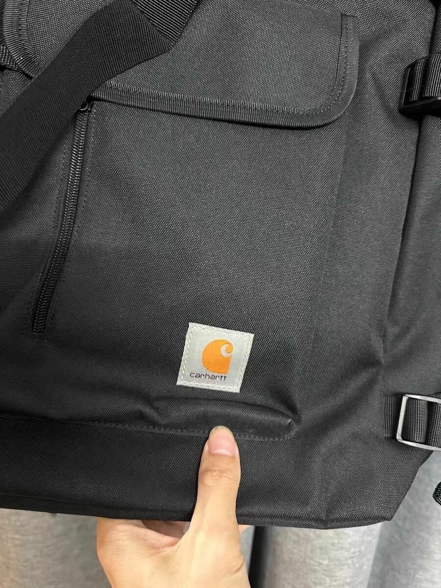 Рюкзак Carhartt — черный, с рулонной крышкой, многосекционный (для повседневного использования) — фото 1