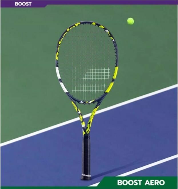 Ракетка для большого тенниса Babolat Boost Aero 2024 121242- (Ручка: 2)