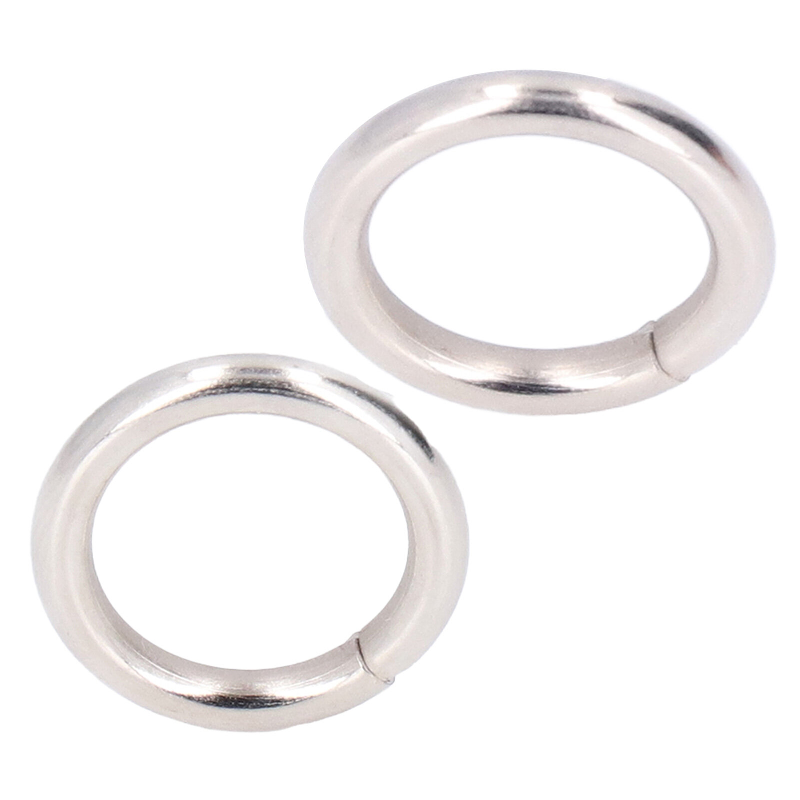 50 шт. металлические кольца, прочные, изысканные, многофункциональные, износостойкие, неувядающие металлические уплотнительные кольца для сумки, одежды, бусины 15x3 мм