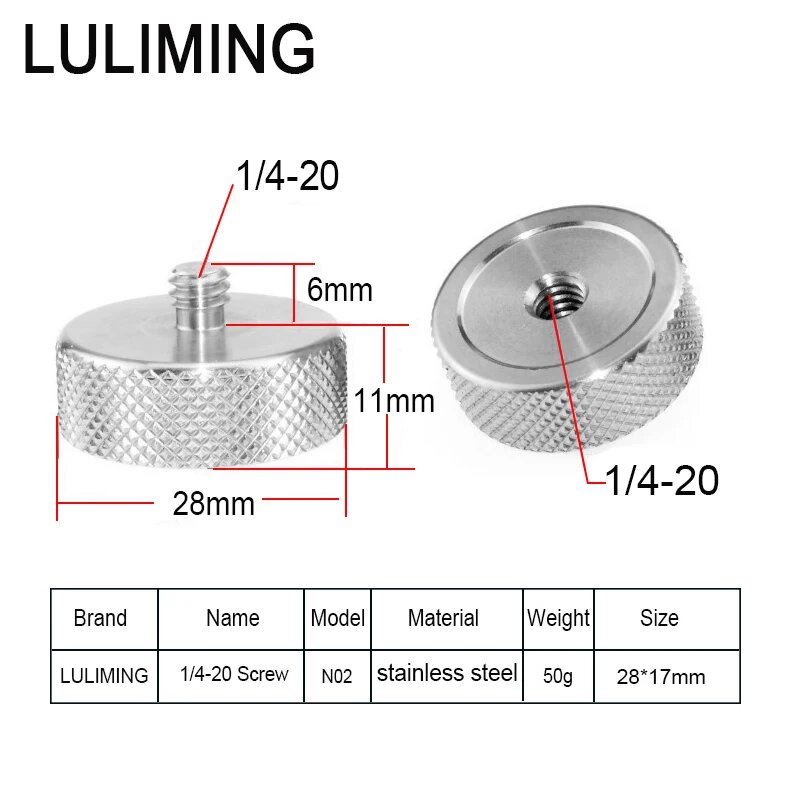 Крепление для камеры LULIMING 1/4-20, N02, 50г