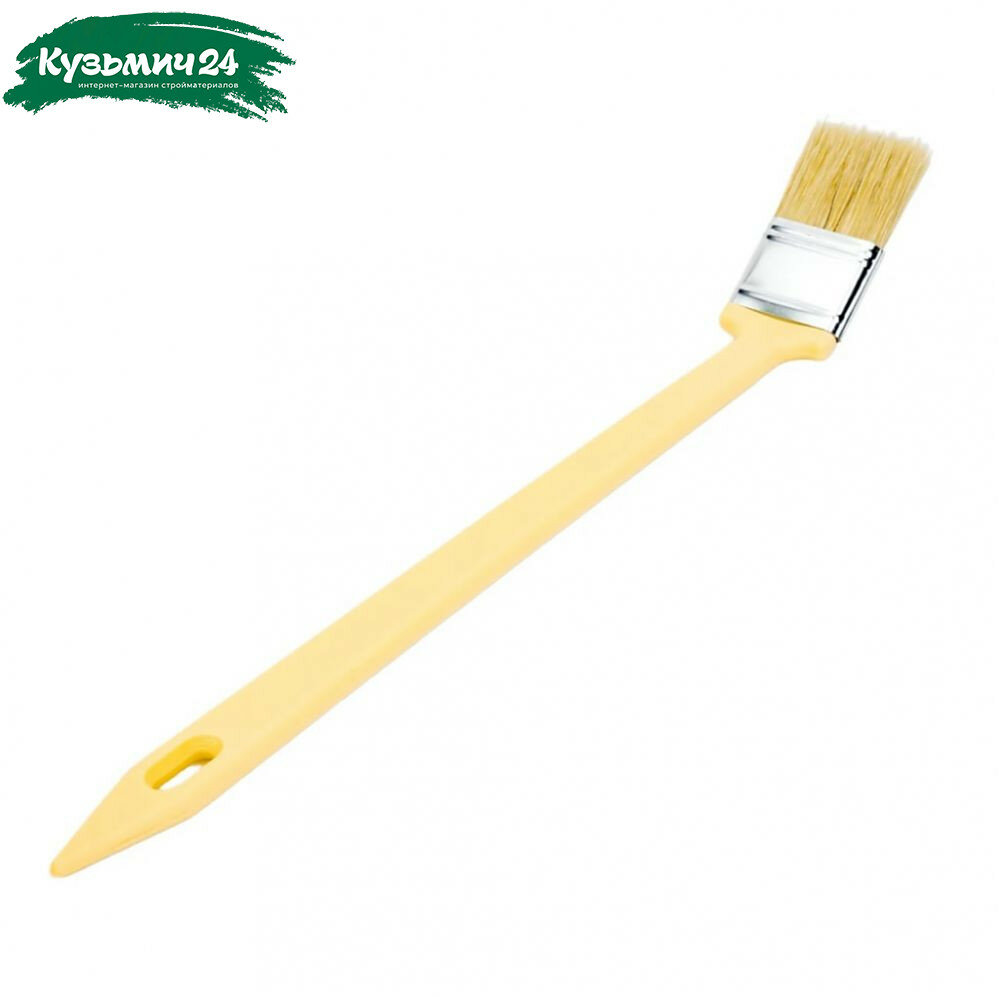 Кисть изогнутая Beorol 40515, радиаторная, отверстие для подвешивания, ширина 35 мм, 1 шт.