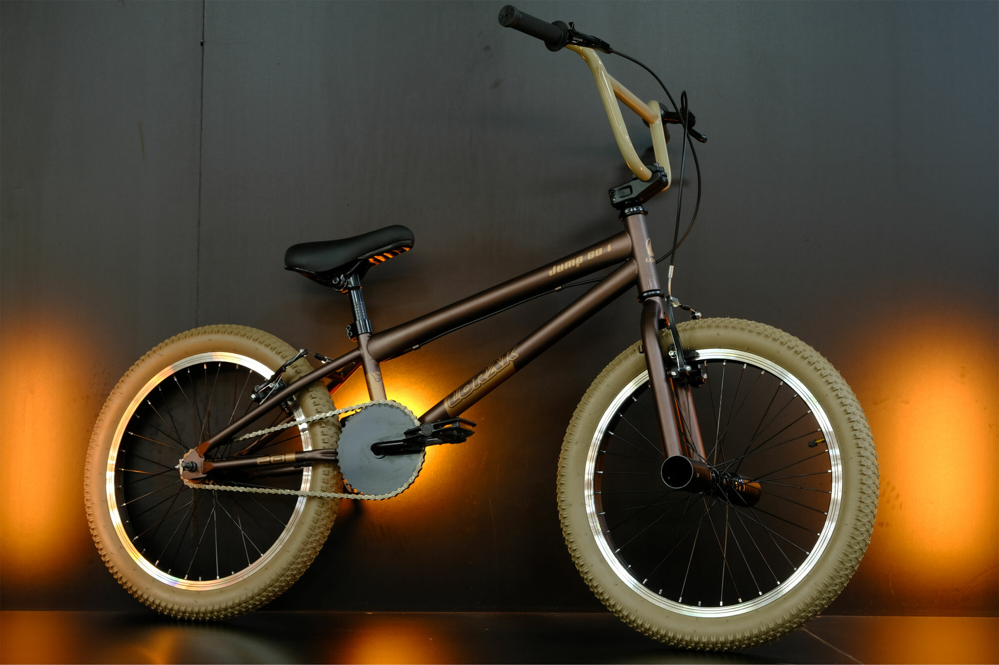 Велосипед трюковой LORAK Jump Go 1 Матовый Коричневый под рост 135-170 см, двойной обод