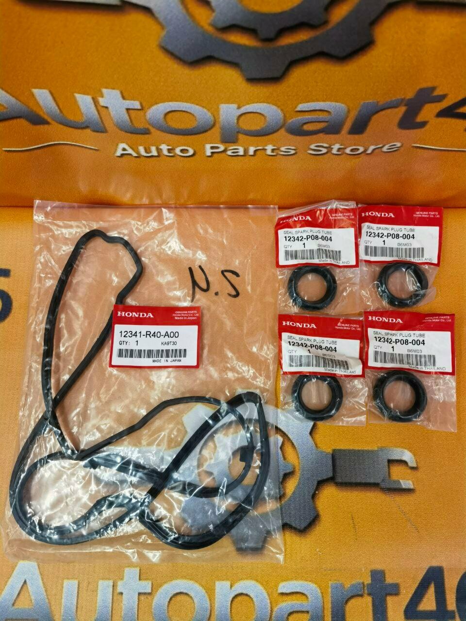 Прокладка клапанной крышки комплект с колодцами оригинал Хонда Аккорд 8, CR-V 3 4 5 двигатель 2.4 2008-