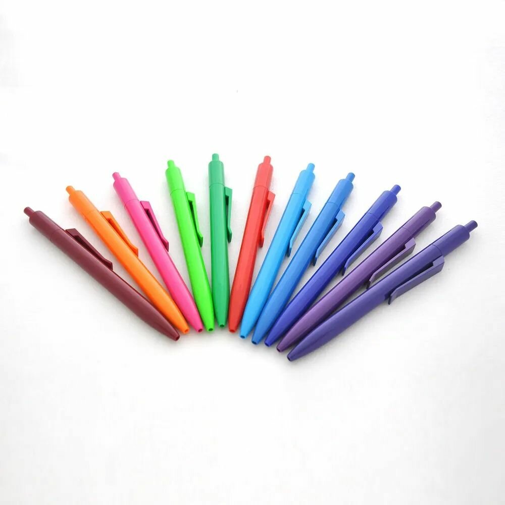 Набор ручек Шариковая, толщина линии: 1 мм, цвет: Бежевый, 11 шт.