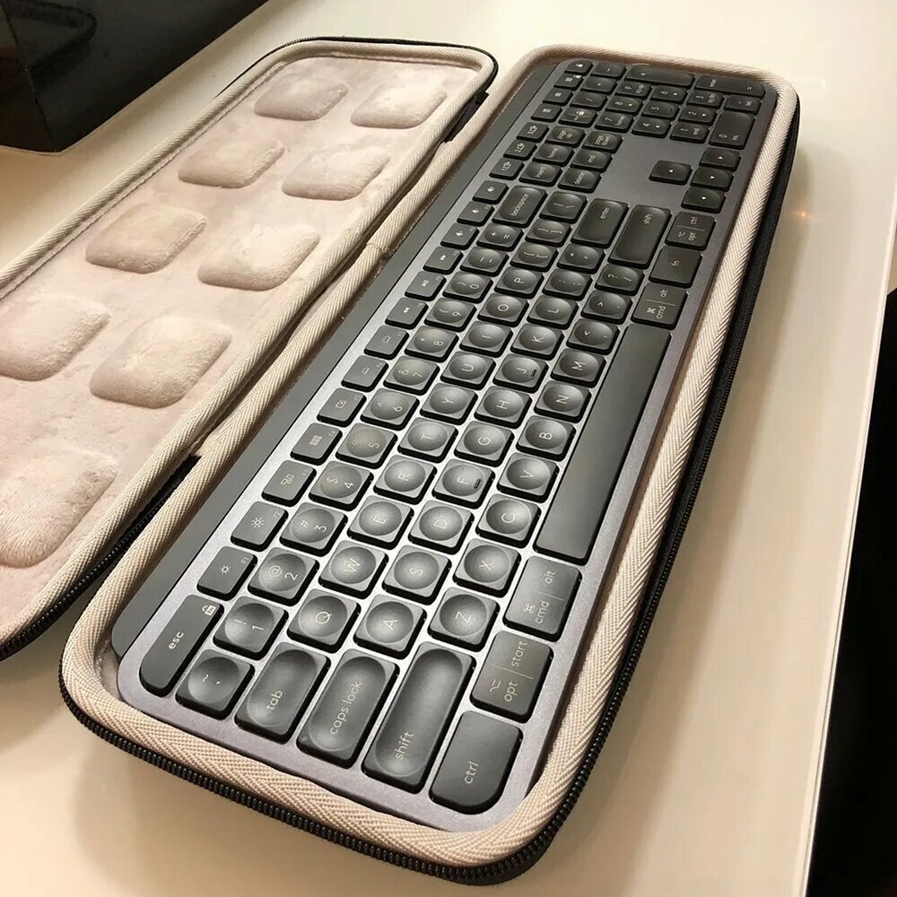 Чехол для Logitech MX Keys, жесткий, с сумкой для хранения