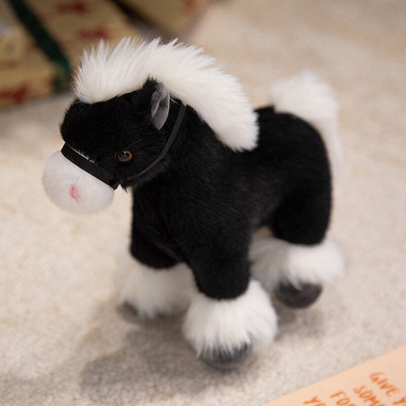 Russian War Horse Doll Пони Плюшевая игрушка Стоящая кукла-лошадь Детская кукла-компаньон