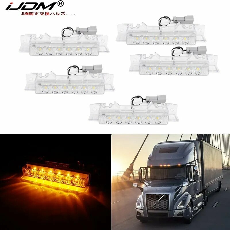 IJDM Лампа автомобильная LED, 5 шт. арт. Для грузовиков VN / 2003 2020 VNL 2004 г