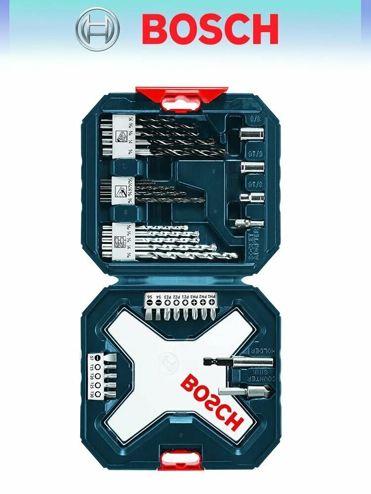 BOSCH 2607017405 X-Line Classic Набор сверл и бит 34 шт Портативный магнитный Аксессуары для инструментов О товаре
