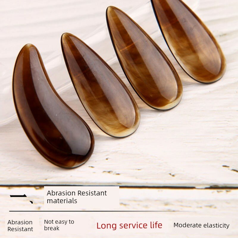 Большие гуцинь ногти с канавкой для начинающих, тонкие искусственные ногти, 8 шт